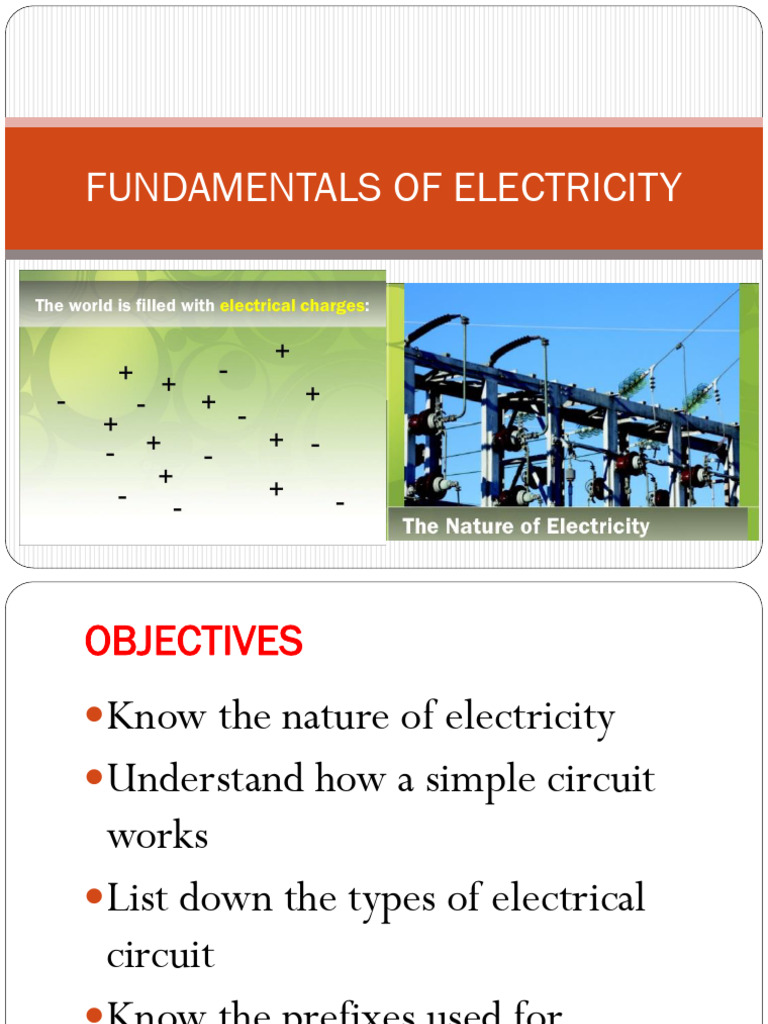 Topic 2 - Fundamentals of Electricity | PDF