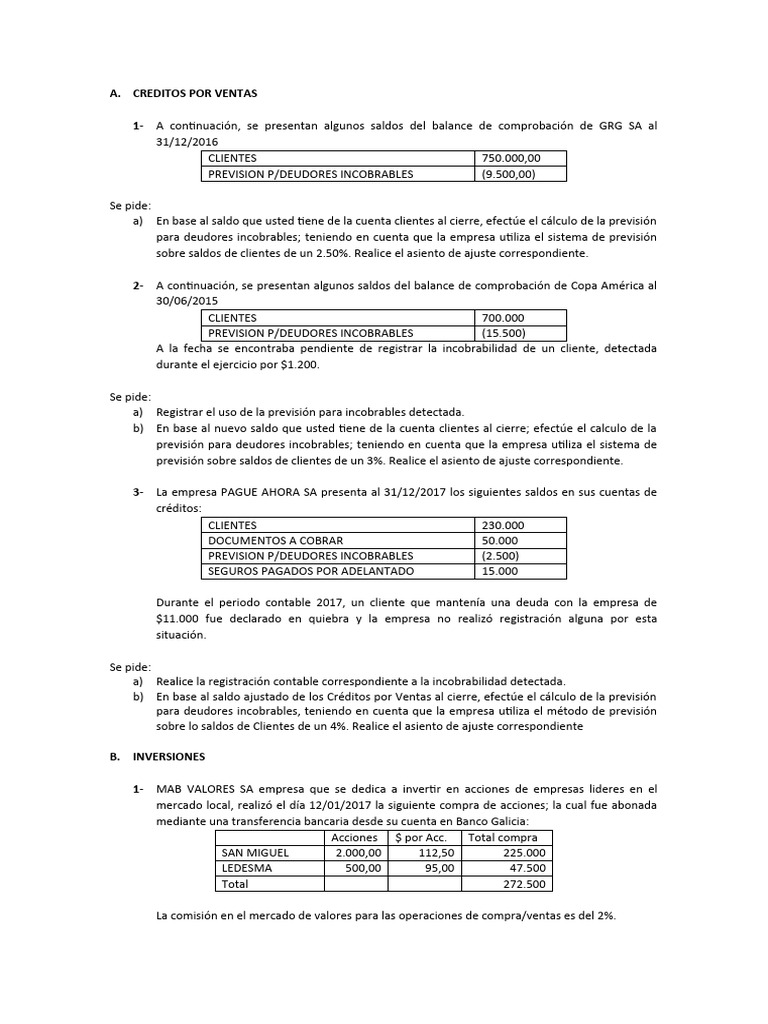 Cálculos Y Ajustes Contables De Ventas Y Activos Pdf Depreciación