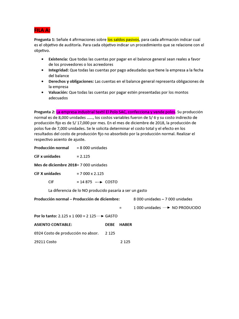 Auditoría y Contabilidad Avanzada | PDF | Depreciación | Contabilidad