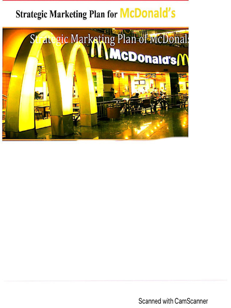 Macdonalds Marketing Plan | PDF