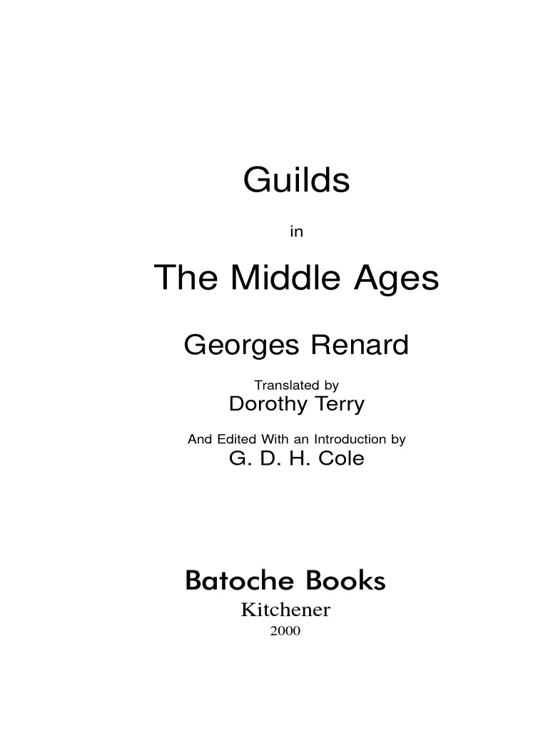 Guilds in The Middle Ages | PDF | Cost Of Living | Guild