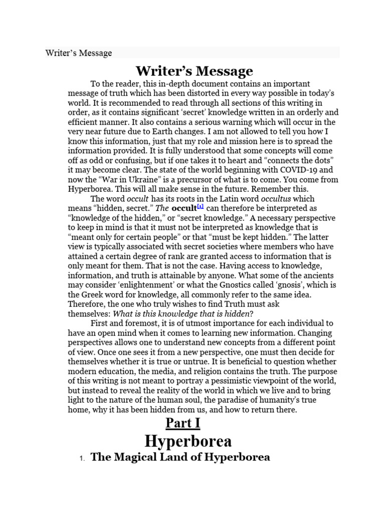 Hyperborea | PDF | Aurora