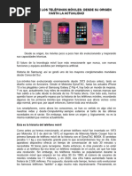 La Evolución de Los Teléfonos Celulares (2001-2010) | PDF | Smartphone ...