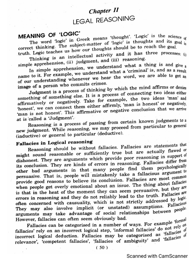 Legal Reasoning-1 | PDF