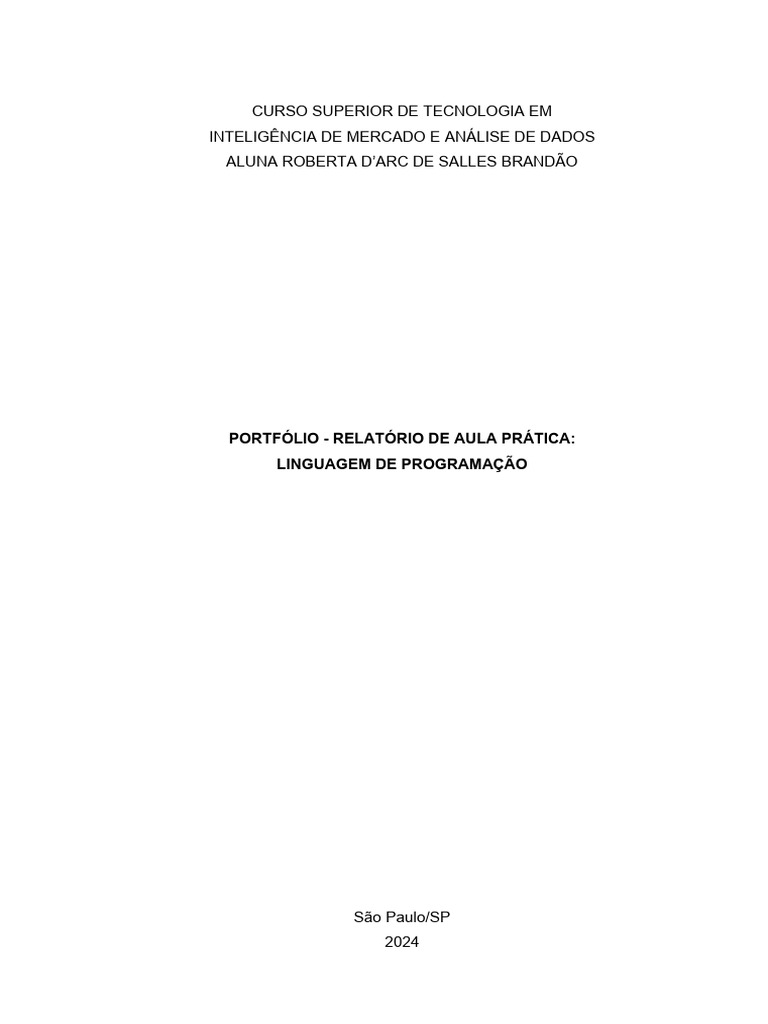 Relatório de Aula: Python e IMC | PDF | Índice de massa corporal ...