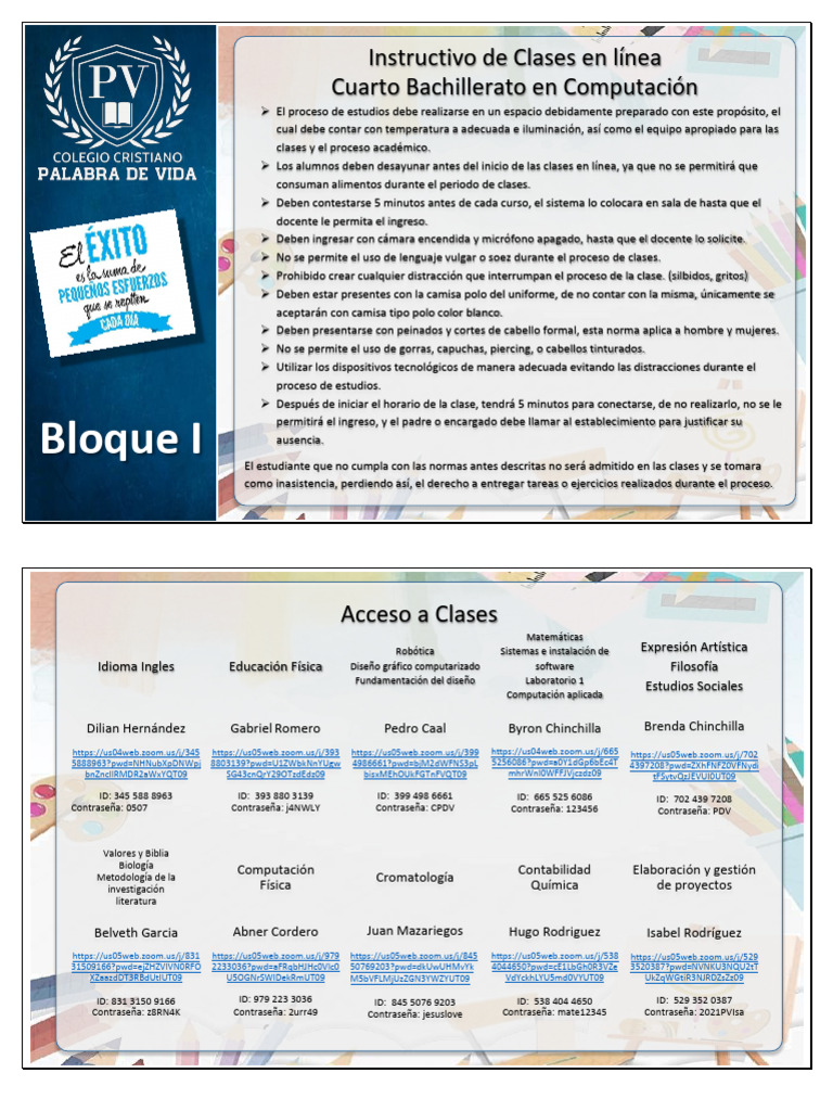 Horario 4to. Baco Compu | PDF | Informática | Ingeniería