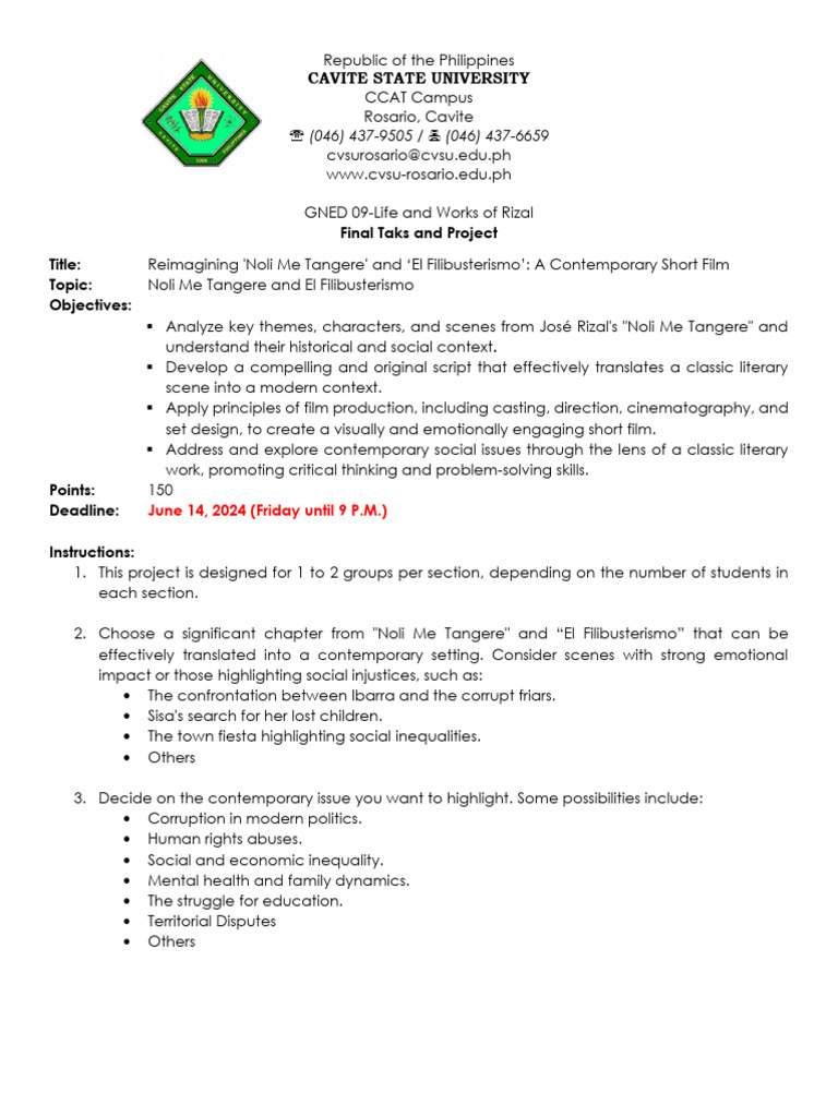 Gned 09-Final Tasks and Project | PDF | Cinematography | Typography