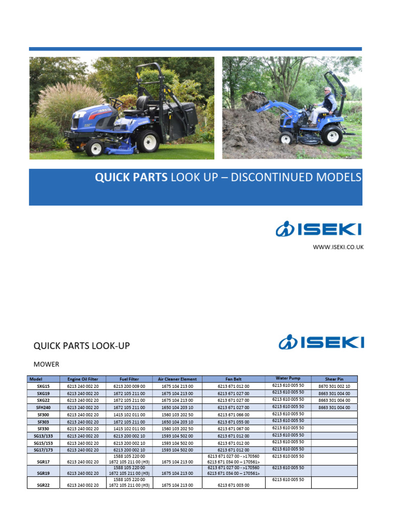 Quick Parts Look Up Discontinued Models V1 | PDF | Mechanical ...