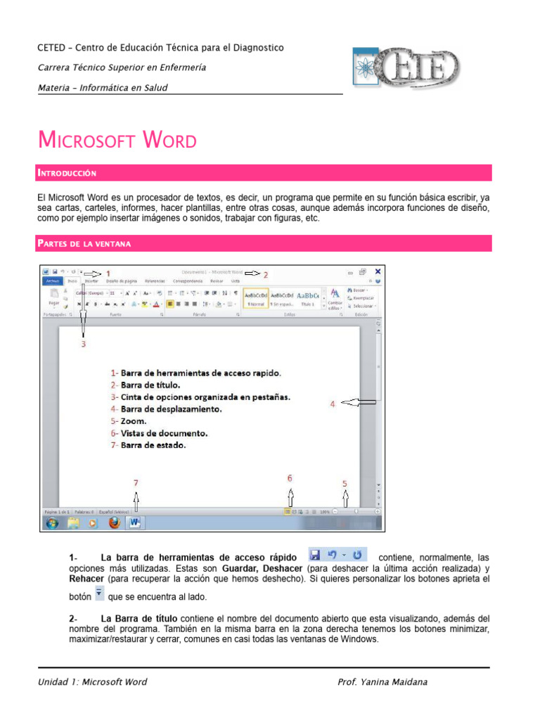 TEMA 2 - MICROSOFT WORD | PDF | Archivo de computadora | Ventana (informática)