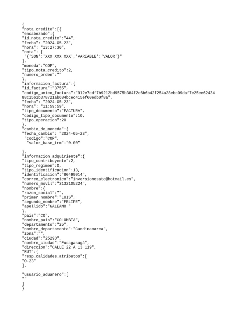 Json F | PDF | Negocios | Finanzas y dinero