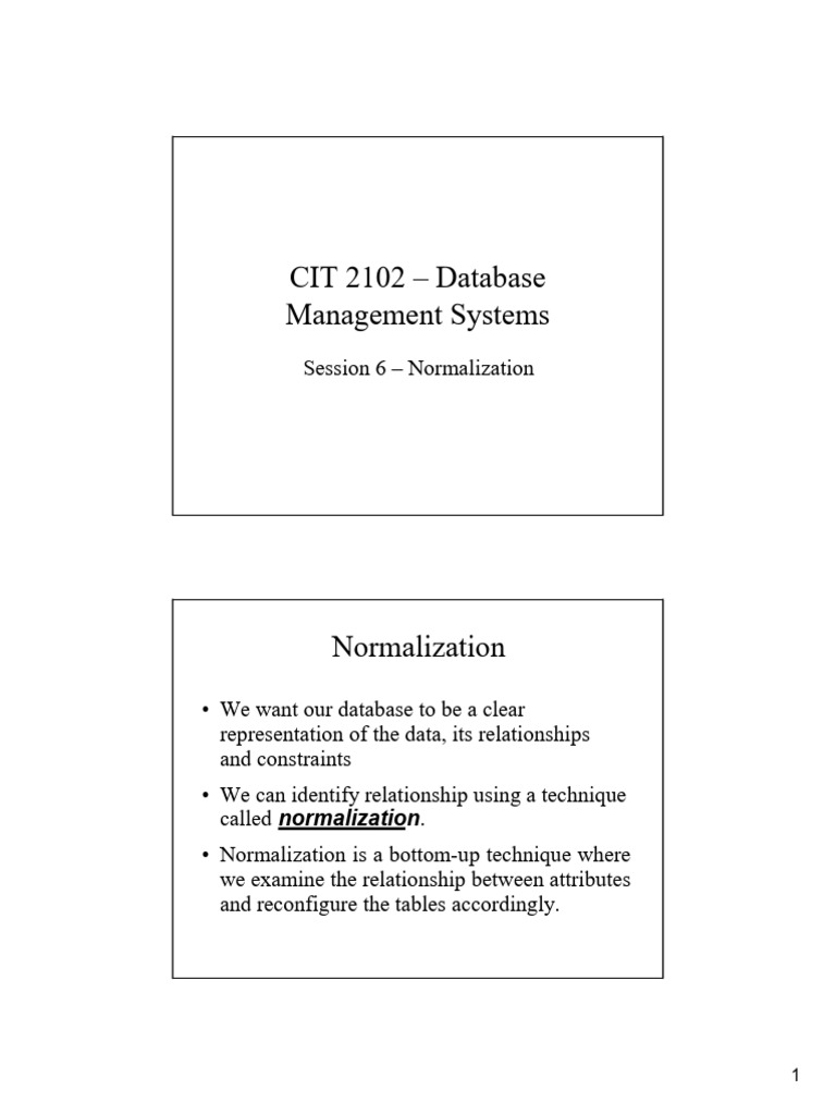 Normalizing the table | Download Free PDF | Databases | Information Technology