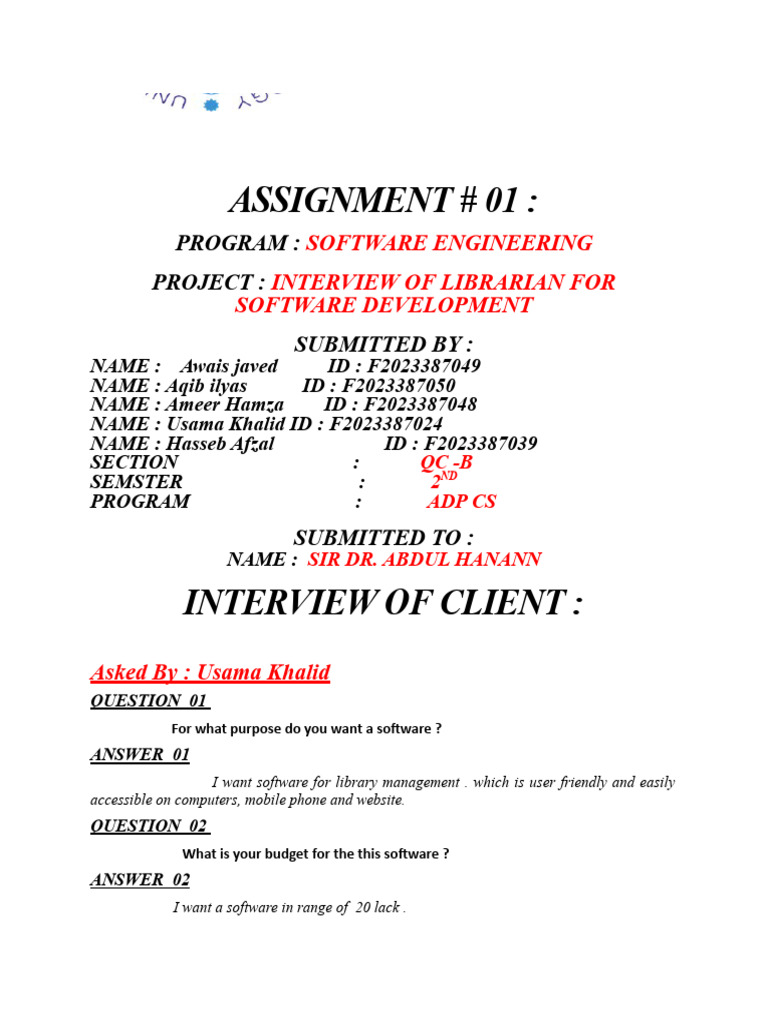 Rana Awais Assignment OFFICAL | PDF | Libraries | Metadata