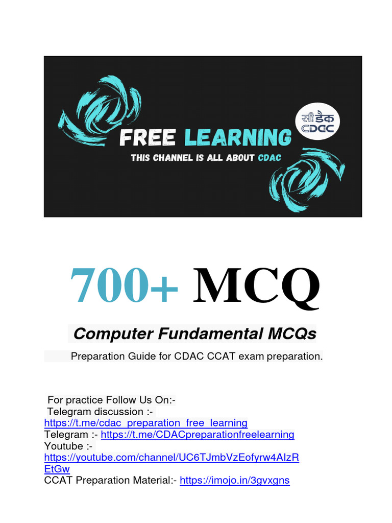 Topic-Wise-Computer-MCQs-converted(1) | Download Free PDF | Computer Data Storage | Random ...