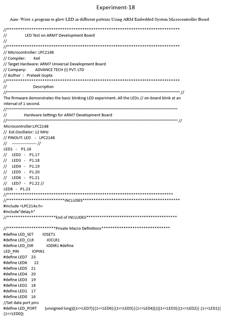 Embedded - Kit Experiments | PDF | Computer Engineering | Integrated ...