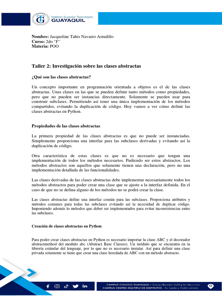 Clases Abstractas en Python | PDF | Arte