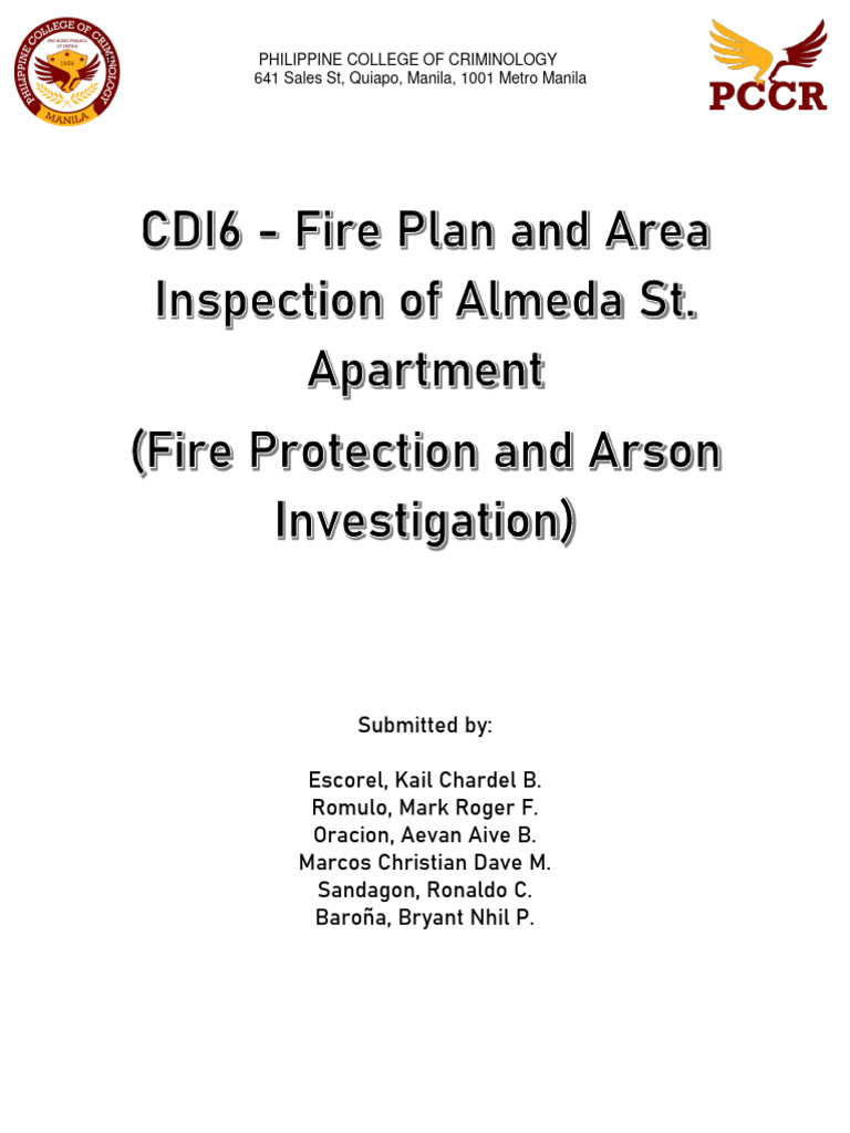Cdi6 Group 8 Fire Plan | Download Free PDF | Manila | Closed Circuit Television
