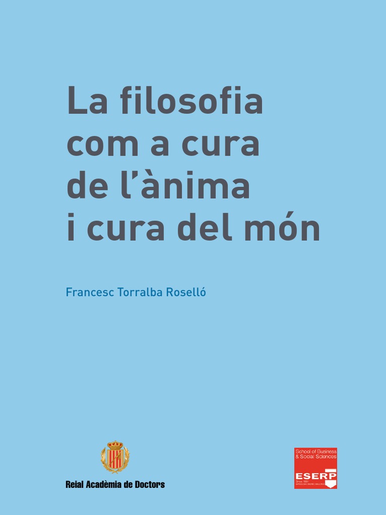 La Filosofia Com A Cura de L'ànima | PDF