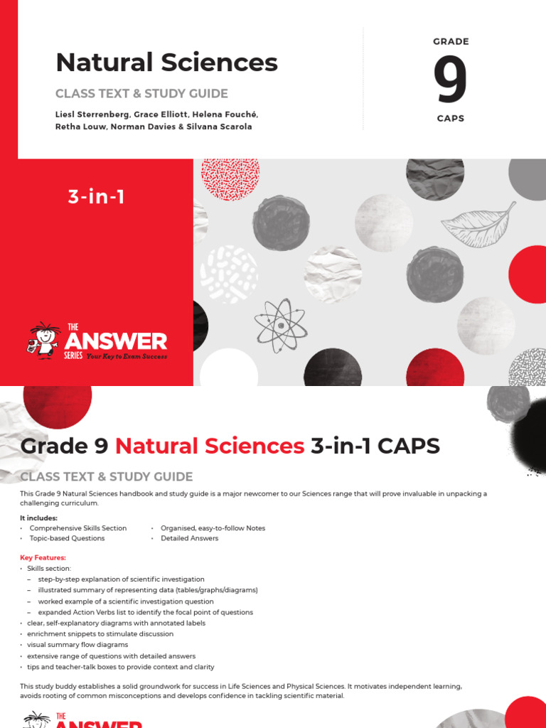 Grade 9 Natural Sciences Study Guide | PDF | Kidney | Senses