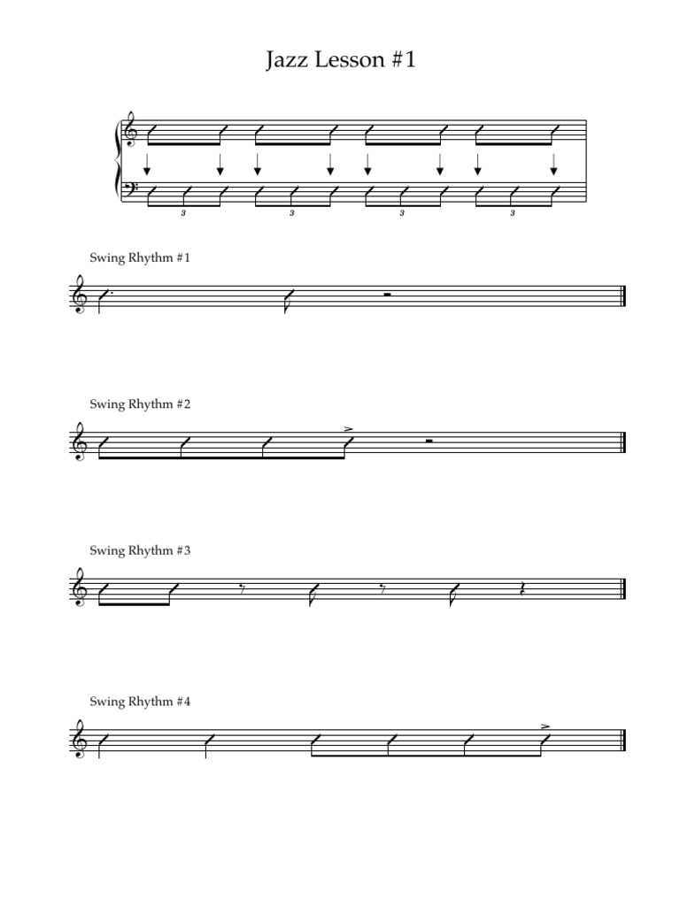 Intro To Jazz Lesson | PDF
