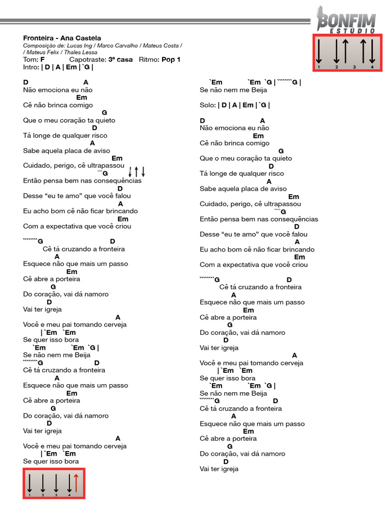 Fronteira - Ana Castela Levada Pop | PDF | Música gravada