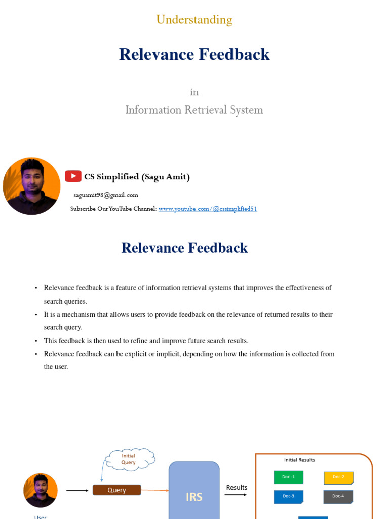 Relevance Feedback Slides PDF | PDF | Information Retrieval ...