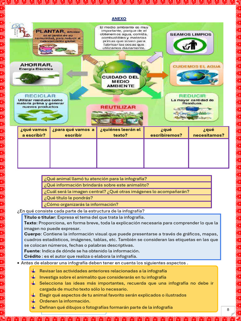 3°-S6-UDA3-FICHA-IV-06 JUNIO-COM-Elaboramos Una Infografía | PDF | Infografia | Información
