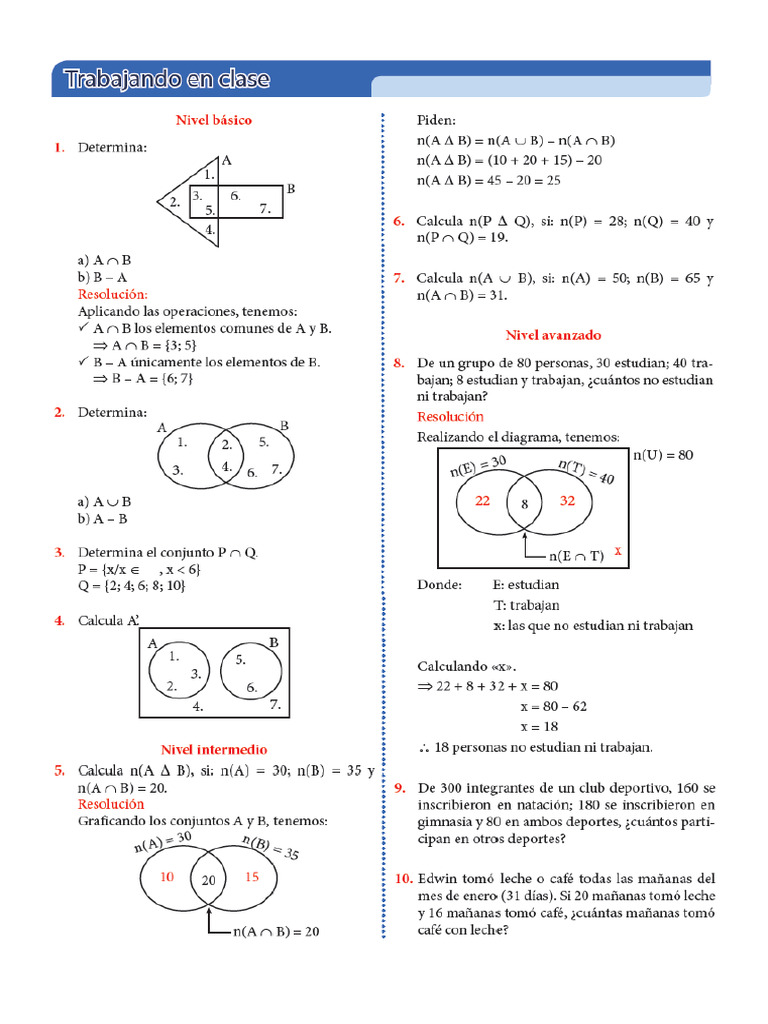 1ºejercicios Para La Casa Pdf