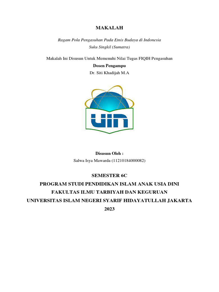 FIQH Pengasuhan Bu Dijah Uts | PDF