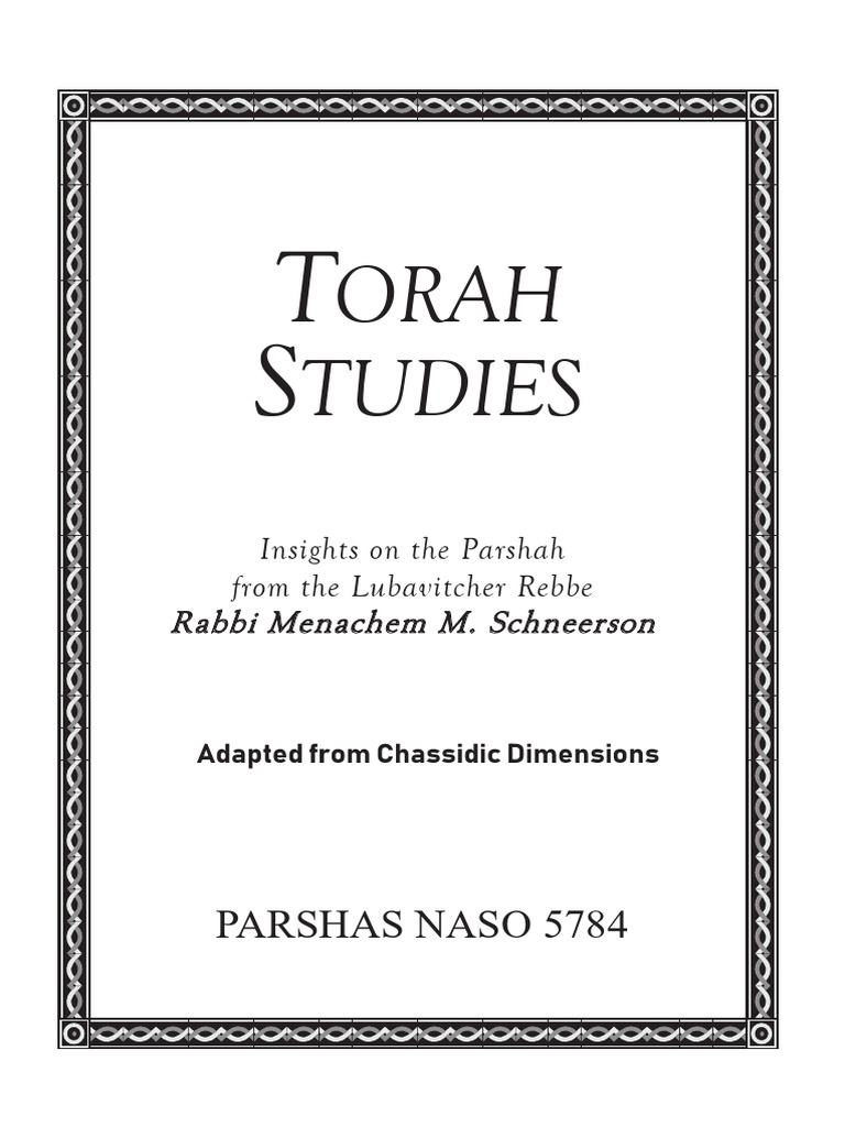 Torah Studies-Naso-imp | PDF | Chabad | Jewish Theology