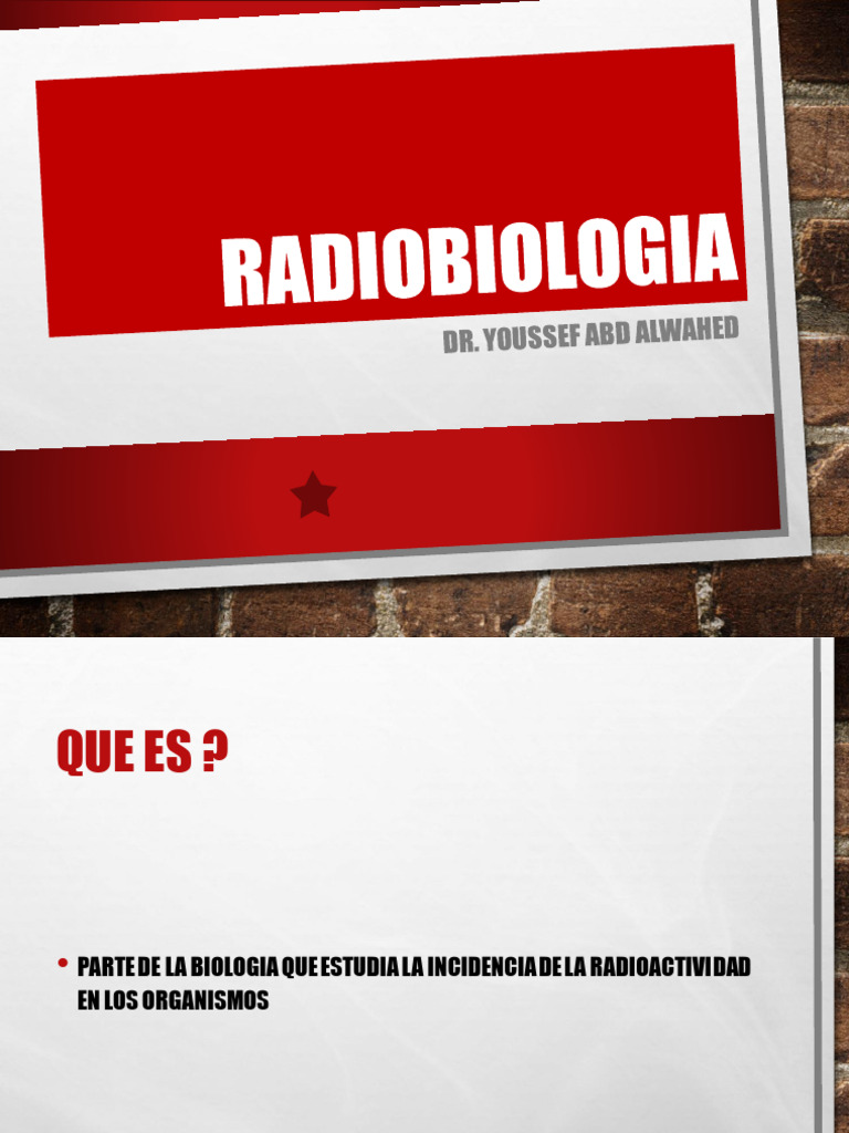 CLASE 3. BIOFISICA II - RADIOBIOLOGIA | Descargar gratis PDF ...