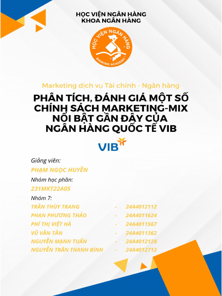 BTL Môn MKT Nhóm 7 | PDF