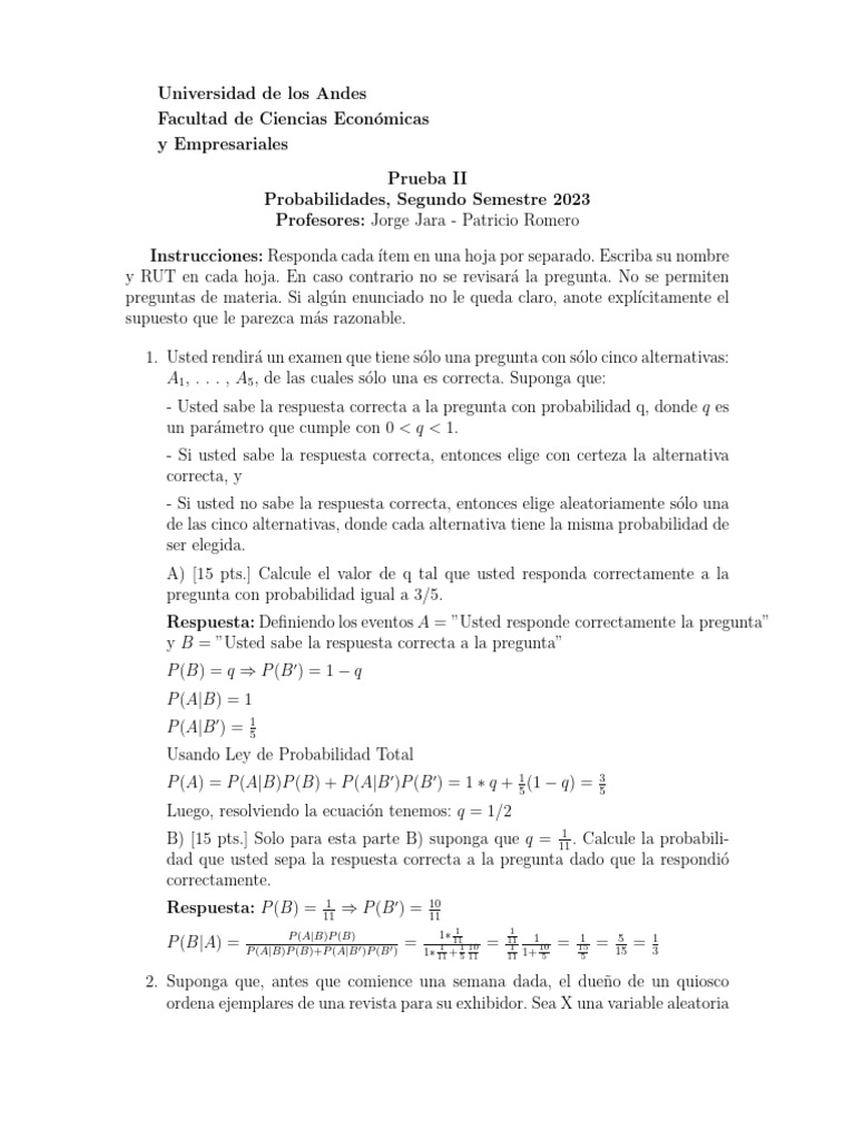 Prueba_II__Pauta (1) | PDF