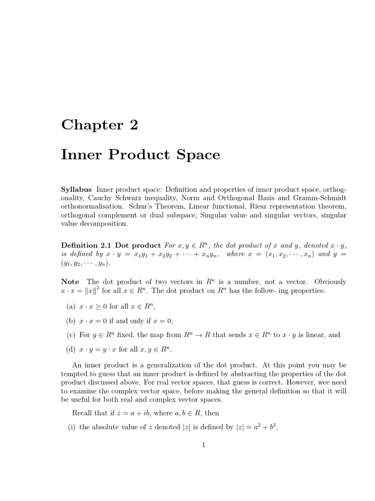 Mathematics Notes Chapter 2 | PDF | Eigenvalues And Eigenvectors ...