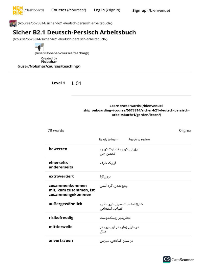 Sicher B2.1 Arbeitsbuch - Memr | PDF