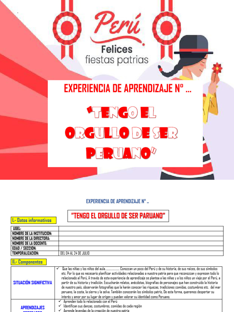 Tengo El Orgullo de Ser Peruano | PDF | Perú | Bailes