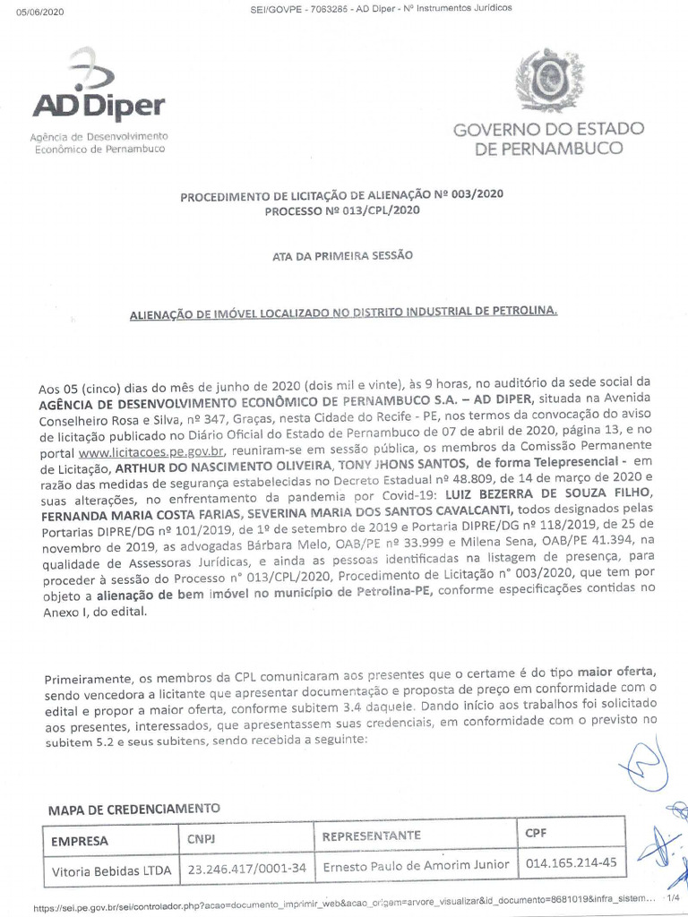 Ad Diper 09 06 2020 14 16 13 - Ata Assinada | PDF