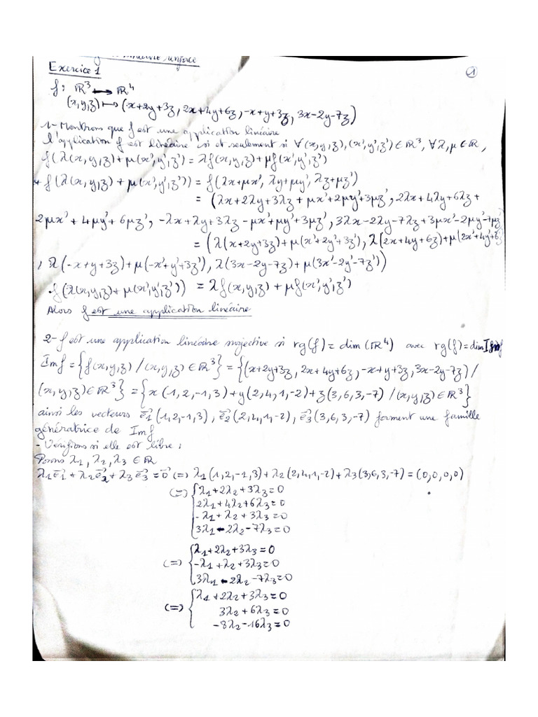 TD Supp Algèbre (Corrigé) | PDF