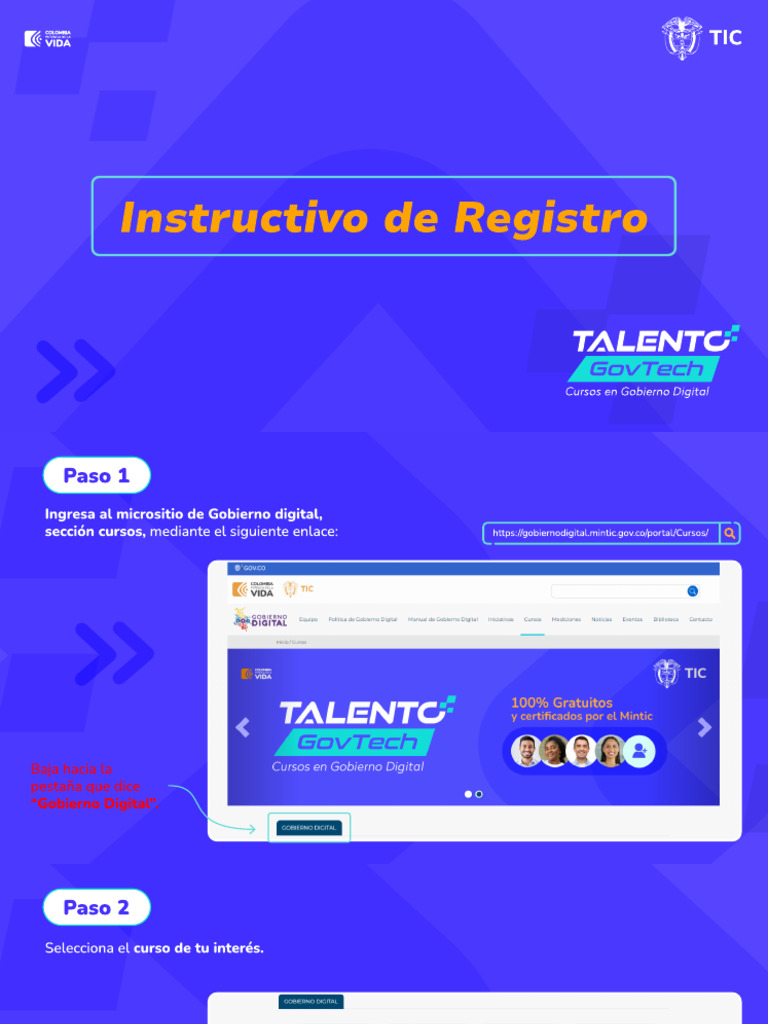 Articles-238579 - Instructivo - Cursos - GD Mintic | PDF