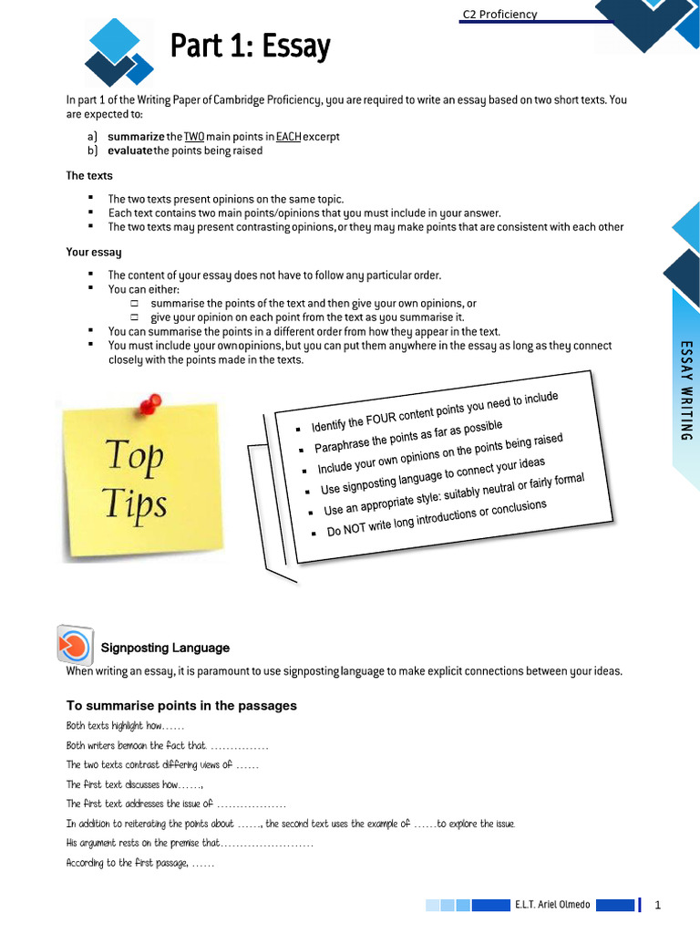 C2 Essay.24 | PDF | Argument | Actor