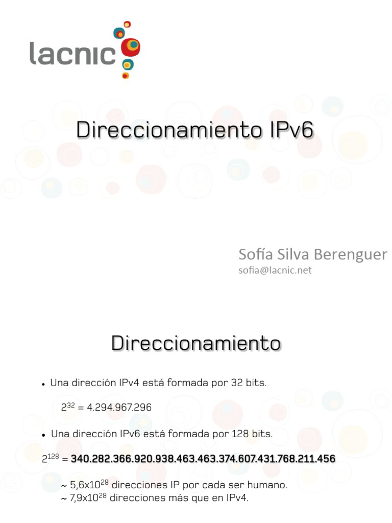 ES Direccionamiento | PDF | Yo Pv6 | Protocolos de internet