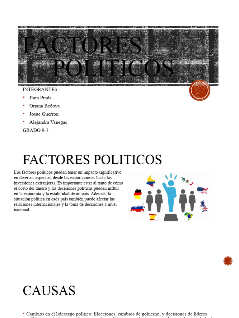 FACTORES Politicos | Descargar gratis PDF | Economias