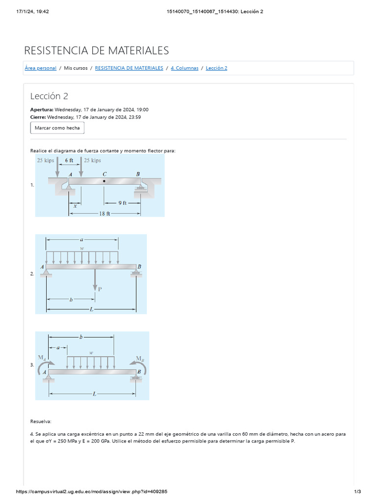 leccion 2 resistencia | PDF | Resistencia de materiales | Deformación (Mecánica)