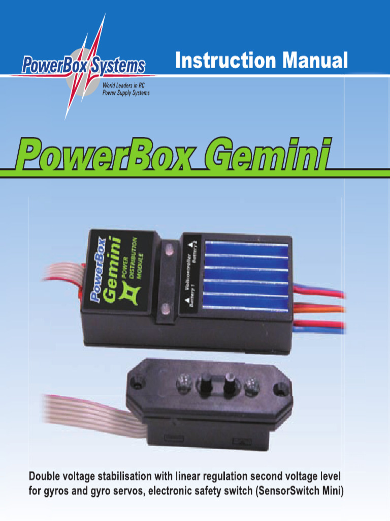 Powerbox Gemini en | PDF