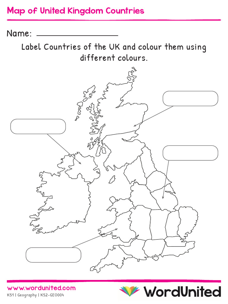 KS1 GEO004 Uk Countries Map | PDF | Science & Mathematics