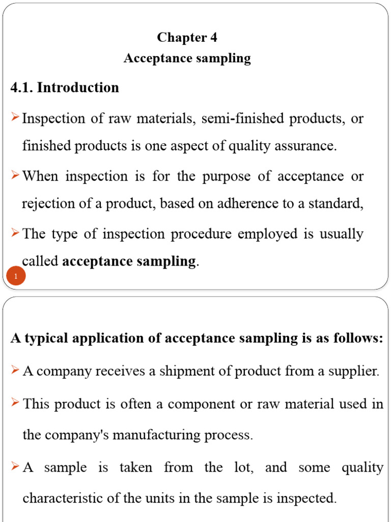 SQC (Chapter 4) | PDF | Sampling (Statistics) | Probability Theory