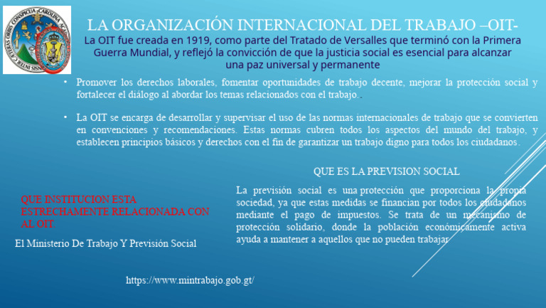 Unidad 6 La Oit | PDF