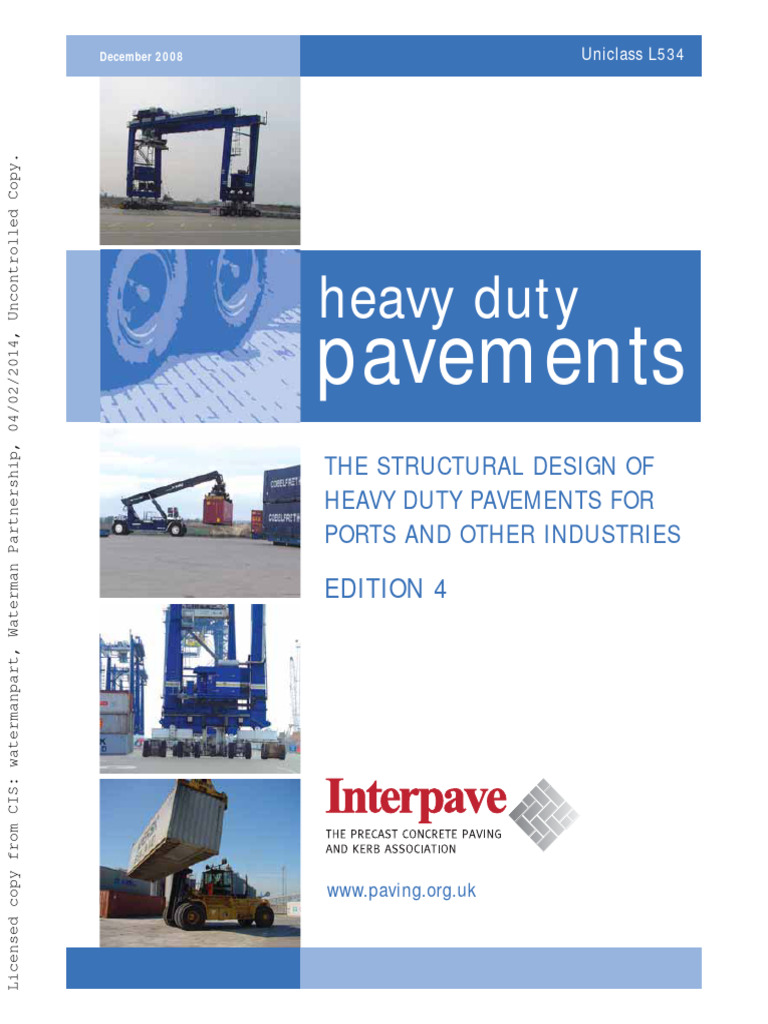 Heavy Duty Pavement Design Guide | PDF | Road Surface | Concrete
