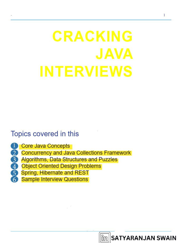 Cracking Java Interview 1697302706 | Download Free PDF | Method (Computer Programming ...