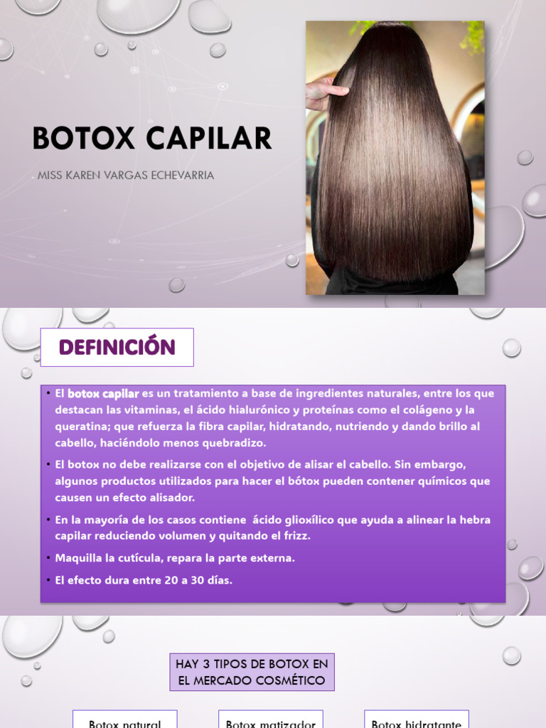 BOTOX CAPILAR (1) - SESION 2 | PDF | Pelo | Toxina botulínica