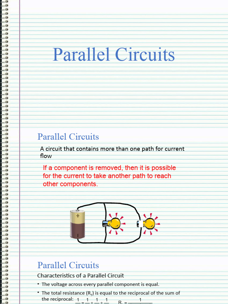 Lecture Parallel Circuits | PDF | Series And Parallel Circuits ...